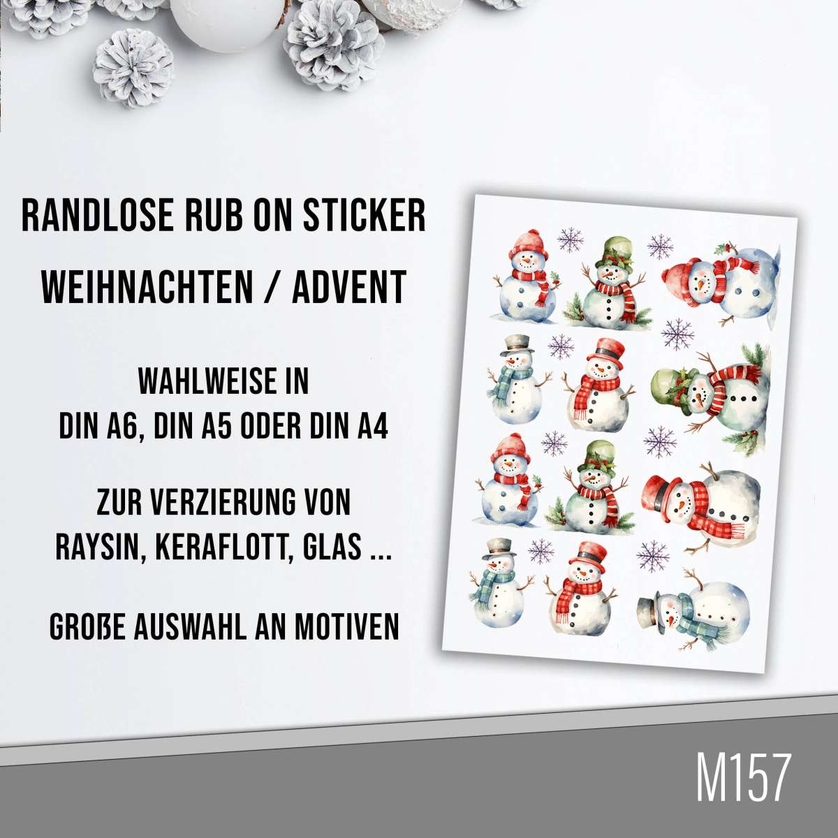 ☀️ Rub-On Sticker | Selbst designen und große Auswahl an Motiven