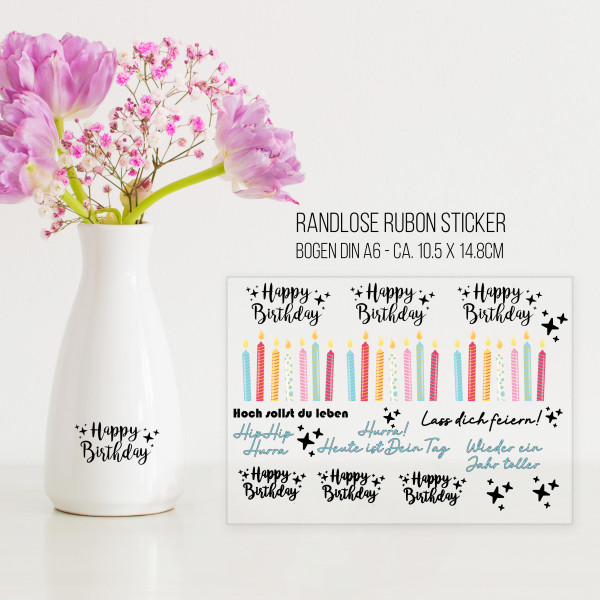 Rubon Sticker - Motiv Geburtstag