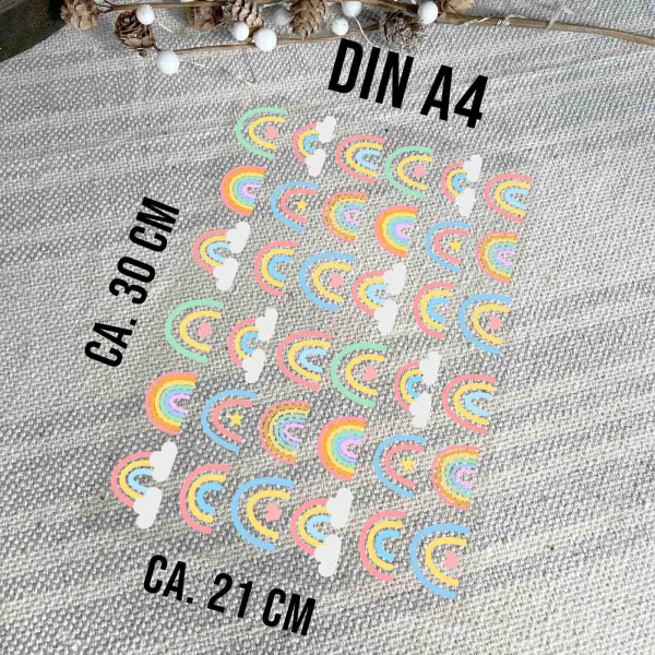 Rubon Sticker - Motiv Regenbogen Pastell