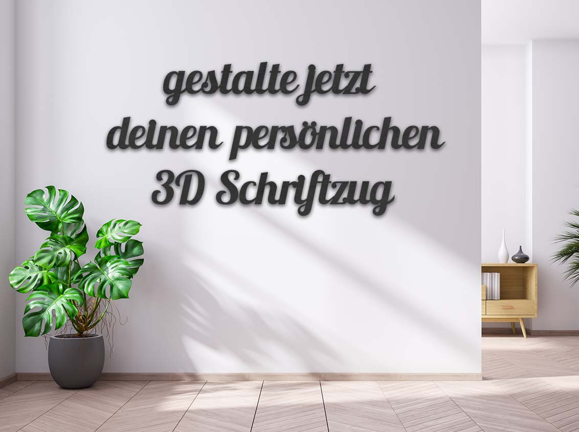 ️ Schriftzug selbst gestalten und bestellen
